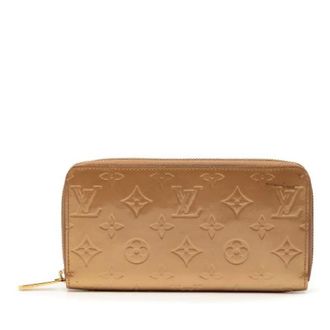 Louis Vuitton Portefeuille zipp&eacute; Vernis Pre-owned - Femme - Pre-owned - Jaune - Taille: ONE Size
