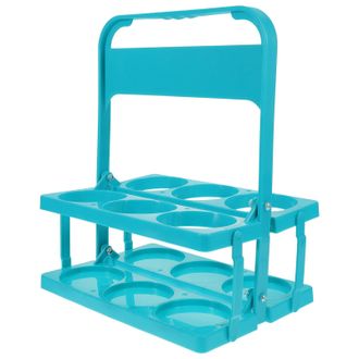 NUOBESTY Healeved Tragbarer Bierflaschentr&auml;ger Faltbar aus Robustem Material mit Stabilem Griff f&uuml;r 6 Flaschen Praktisches Bar und Getr&auml;nkezubeh&ouml;r f&uuml;r Transpor