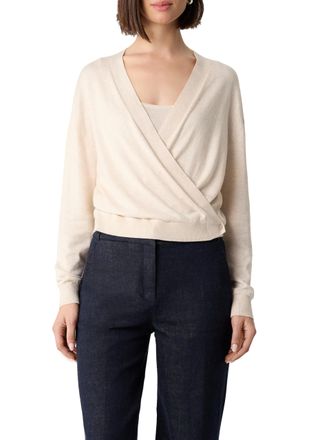 Comma Wickel-Cardigan aus Feinstrick