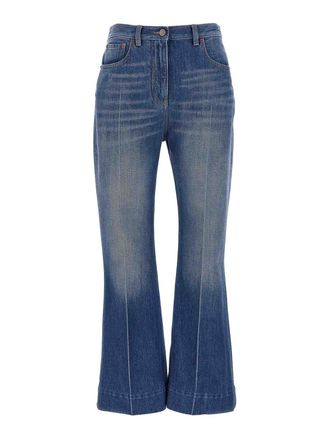 Valentino Garavani Schlagjeans - Hellblau