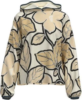 Trigema Kapuzensweatshirt TRIGEMA Hoodie mit floralem Muster