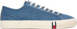 Tommy Jeans Sneakers aus Stoff Tommy Jeans Archive Y2K Lace Up Denim EM0EM01751 Blau