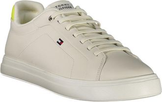 Tommy Hilfiger Lemon-Accented Low-Top Sneaker - White