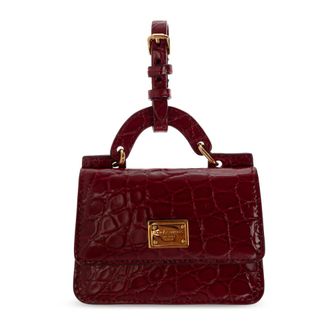Dolce & Gabbana Porte-cartes en cuir avec logo - Femme - Accessoires - Rouge - Taille: ONE Size