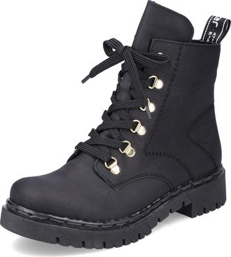 Rieker Damen Schnürstiefeletten Y2422, Frauen Stiefeletten,schnürboots,übergangsschuhe,Womens,Woman,Lady,Ladies,Boots,schwarz (01),36 EU / 3.5 UK