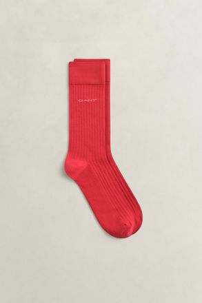 GANT Herren Gerippte Socken (43-45) ROSE Rot