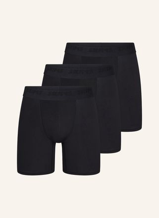 SKIMS Skims 3er-Pack Boxershorts Skims Stretch schwarz