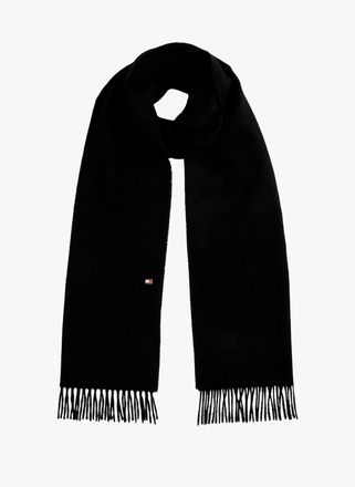 Tommy Hilfiger &Eacute;charpe Hilfiger Flag en cachemire &agrave; franges