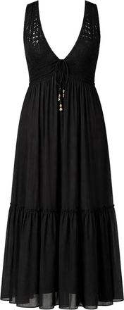 Twinset Femme, Robes, Noir, Taille: 42 FR Long Kaftan
