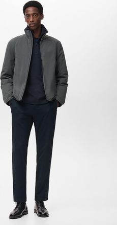 Mango Slim Fit-Hose aus Comfort-Stretch-Gewebe mit Kordel marineblau - Herren - 38 - MANGO MAN