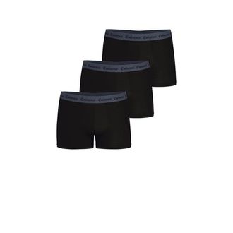 Eminence Lot de 3 boxers unis en coton m&eacute;lang&eacute;