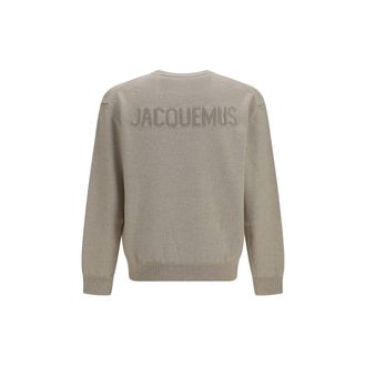 Jacquemus Merino Wool Crew Neck Sweater - Beige
