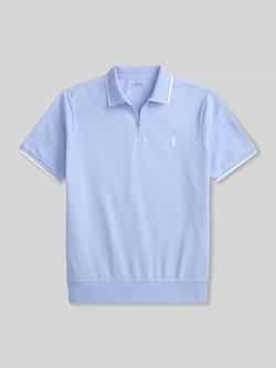 Polo Ralph Lauren Regular Fit Poloshirt aus Baumwoll-Mix mit Rei&szlig;verschluss