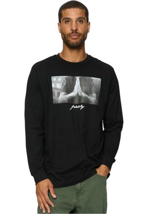 Mister Tee Herren Pray Longsleeve Black, XXL