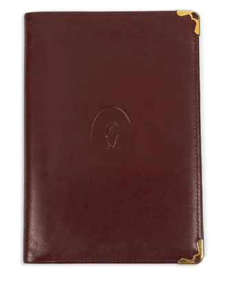 Cartier portefeuille en cuir (années 1990) - Rouge