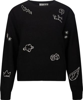 MC2 Saint Barth pull en maille jacquard - Noir