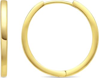 Luxenter Umsy Ohrringe mit 18-kar&auml;tigem Gelbgold, Mediano, Metall, Kein Edelstein