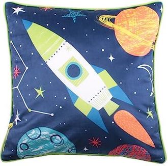 Bedlam Supersonic Kissen mit Samtfüllung, 43 x 43 cm, Blau