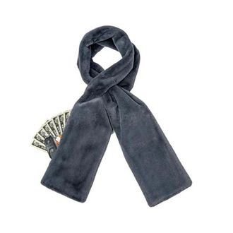 Generic &Eacute;charpe &agrave; enfiler pour femme | Cache-cou doux | avec poche antivol &agrave; fermeture &eacute;clair | &Eacute;charpe dhiver courte | Pour les personnes &acirc;g&eacute;es, lautomne et 