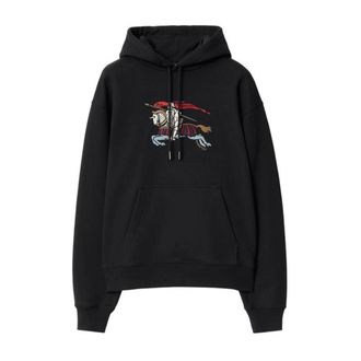 Burberry Sweat &agrave; capuche logo - Homme - Sweatshirts et sweats &agrave; capuche - Noir - Taille: S
