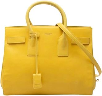 Saint Laurent Sac de Jour Tote Bag Pre-owned - Femme - Pre-owned - Jaune - Taille: ONE Size