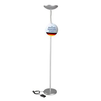 Maul Stehlampe Halogen MAULsky | Lampe stufenlos dimmbar | Leselampe mit Fu&szlig;schalter | Stehlampe Wohnzimmer, B&uuml;ro | Deckenfluter mit 2900 Kelvin | 28 x 28 