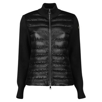 Moncler Femme, Vestes, Noir, Taille: 36 FR Veste matelassée bicolore
