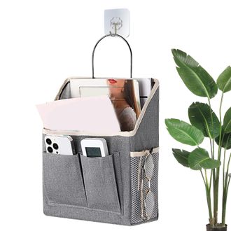 Generico Organizer zum Aufh&auml;ngen an der Wand: Aufbewahrungskorb zur Wandmontage, langlebiger Anh&auml;nger mit mehreren Taschen, platzsparende L&ouml;sung f&uuml;r Schlafzimm