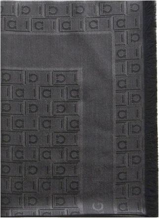 Ferragamo Homme, Accessoires, Gris, Taille: ONE Size Gancini Jacquard Scarf