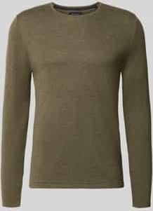 Christian Berg Strickpullover aus Baumwolle mit Rundhalsausschnitt