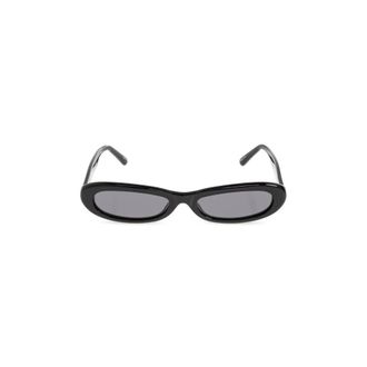 The Attico Elongated Oval Sonnenbrillen - - Accessories - Damen - Schwarzk - ONE SIZE