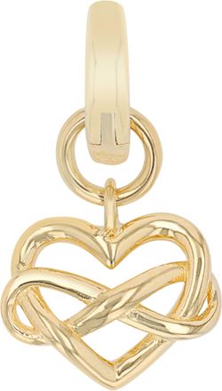 Amor Charm 925 Sterling Silber Damen Charms, 1,8 cm, Wei&szlig;, Herz, Kommt in Schmuck Geschenk Box, 2038515