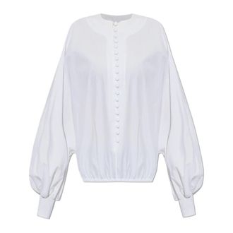 Balmain Langarm-Oberteil - - Blouses & Shirts - Damen - Wei&szlig; - S