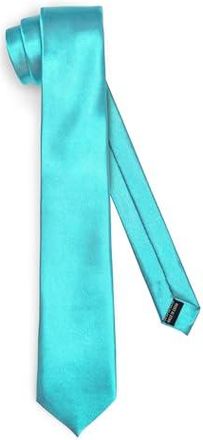 Ladeheid Cravate classique pour hommes, brillante, parfaite pour le bureau et les festivit&eacute;s, couleurs vari&eacute;es - Id&eacute;ale pour les r&eacute;unions daffaires, mariages T