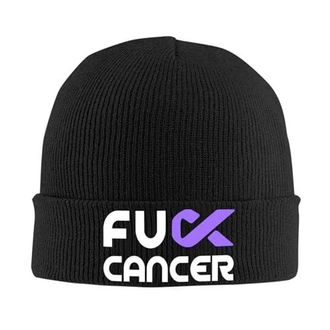 Generic Putain De Cancer du Pancr&eacute;as Femme Homme Skull Cap Confortable Bonnet De P&ecirc;cheur Chaud Bonnets Hiver pour Toutes Les Saisons Cyclisme Casque Moto