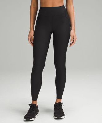 lululemon SenseKnit Laufleggings mit hohem Bund für Frauen - 71 cm - Größe 14 in Black