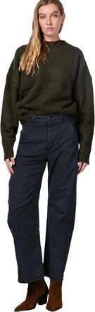 Mason's Pantalon Chino Vivienne City - Femme - Pantalons - Bleu - Taille: 34 FR