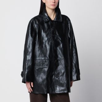 Dunst Lily schwarze Kunstlederjacke