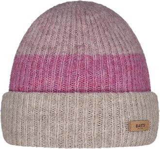 Barts Damen Beanie Suzam Winterm&uuml;tze mit Streifen 6101 Rose 43