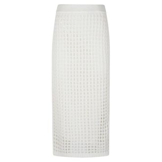 Max Mara Femme, Jupes, Blanc, Taille: 40 FR Midi Skirts
