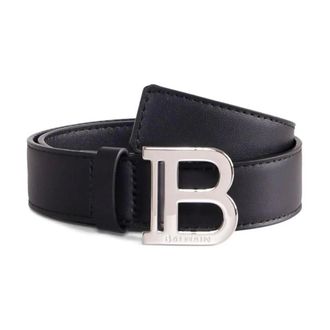 Balmain Logo Buckle Belt - unisex - Accessoires - Noir - Taille: 3XL