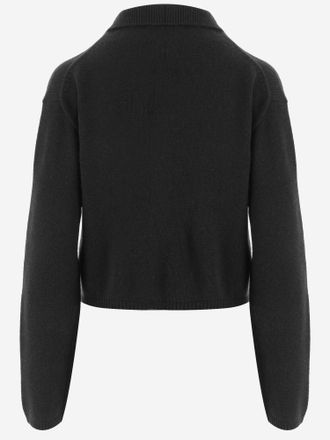 Allude Womens Cashmere Sweater Black
