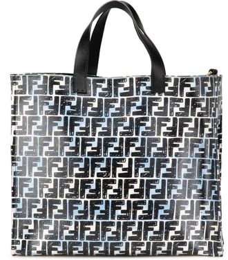 Fendi Hobo Bags - Joshua Vides Zucca Coated Canvas Cloudy Shopper Sa - Gr. unisize - in Blau - f&uuml;r Damen