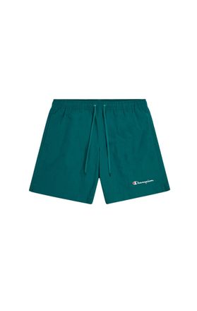Champion Herren Legacy Icons Beachshorts-Crinkle Taslon Small Script Logo Brief Badehose, Marineblau, Medium