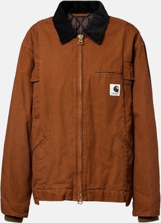 sacai X Carhatt Wattierte Jacke aus Baumwoll-Canvas
