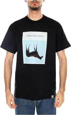 Carhartt Work in Progress Homme, Tops, Noir, Taille: XL S/S Sean Hamilton 02 T-Shirt