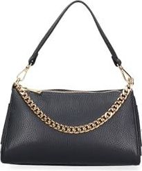 Gave Lux Sac à main pour femme en cuir véritable Made in Italy 26 x 14 x 12 cm, bleu foncé, Taille unique