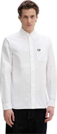Fred Perry Homme, Chemises, Blanc, Taille: 2XL Formal Chemises