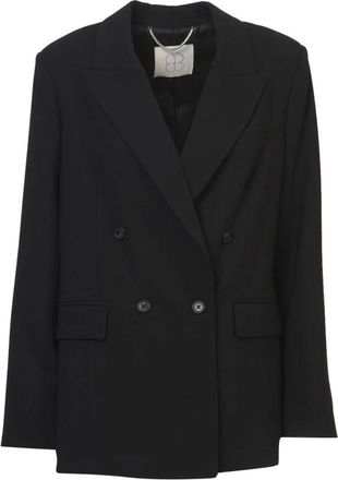 True Royal Femme, Vestes, Noir, Taille: 44 FR Blazer crois&eacute;