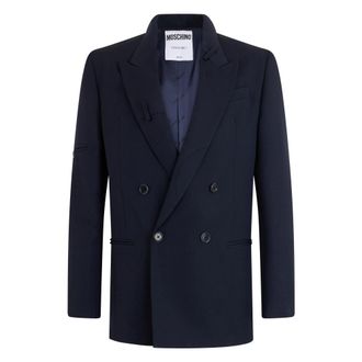 Moschino Zweireihiger Blazer - - Suits - Herren - Blau - L